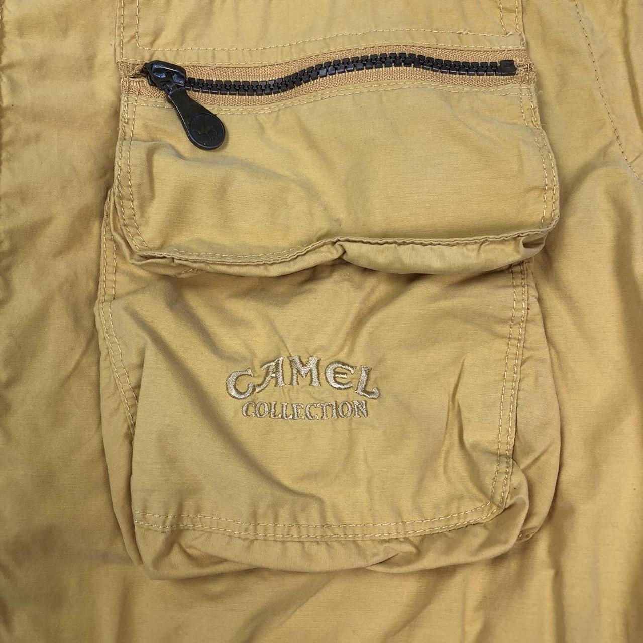 Vintage Camel Collection Jacket 90s zip of sleeve... - Depop