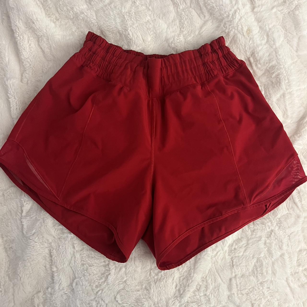 Lululemon Women's Red Shorts | Depop
