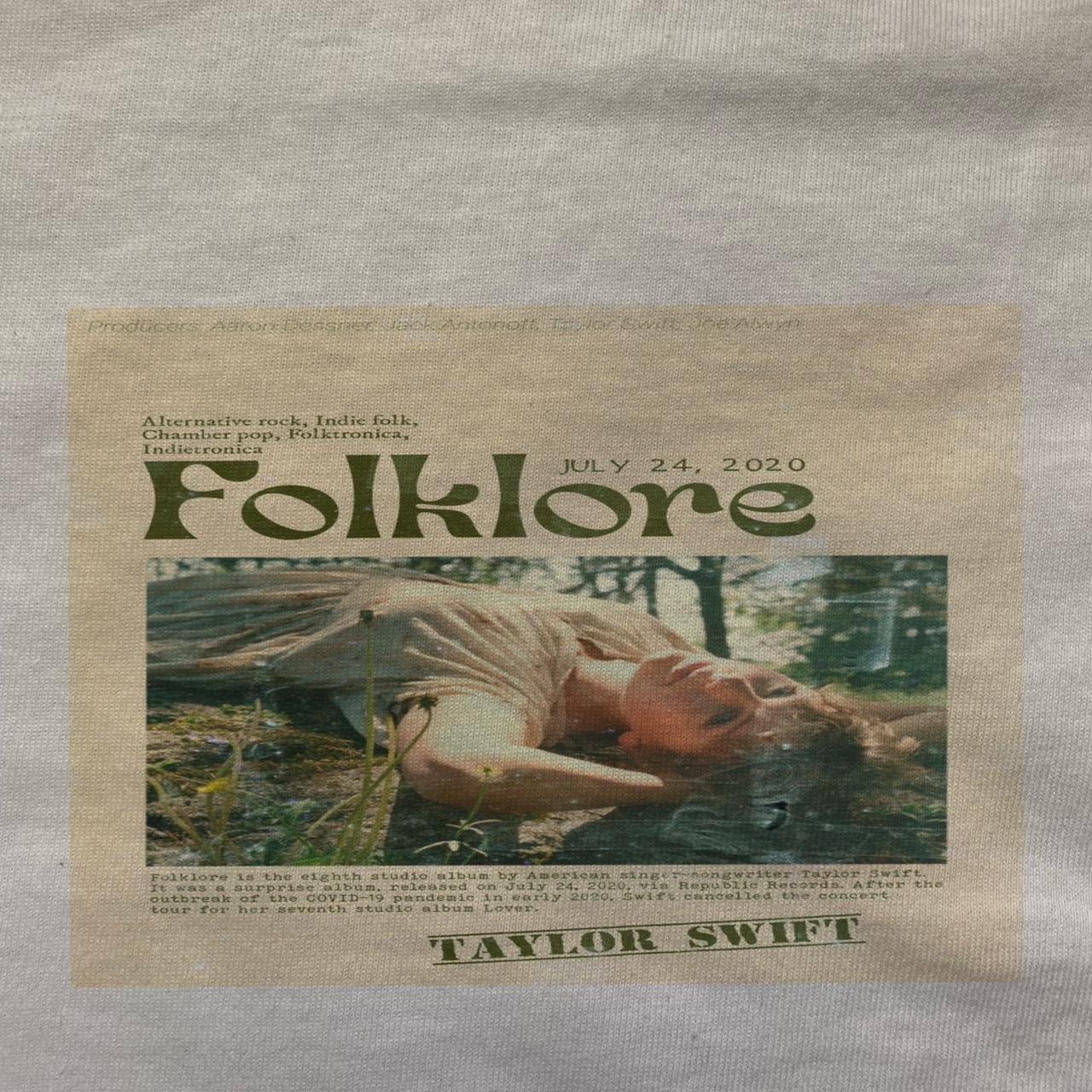 🎸 super cute folklore baby tee 🎸 -price is... - Depop