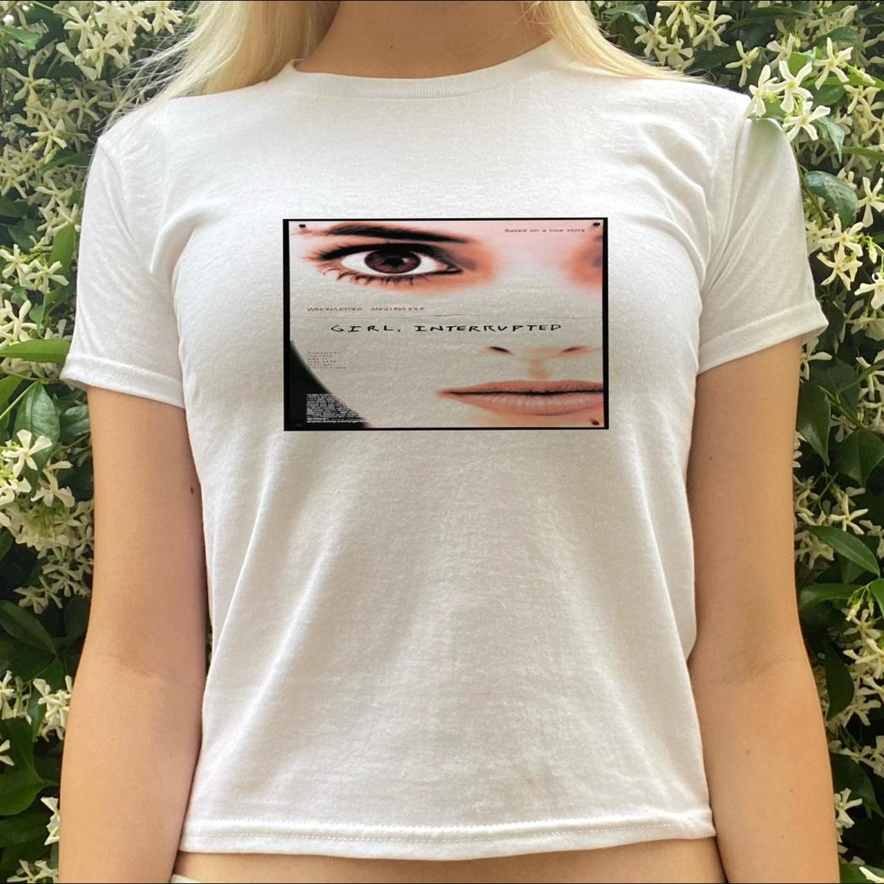 🎸 super cute girl interrupted baby tee 🎸 -price is... - Depop