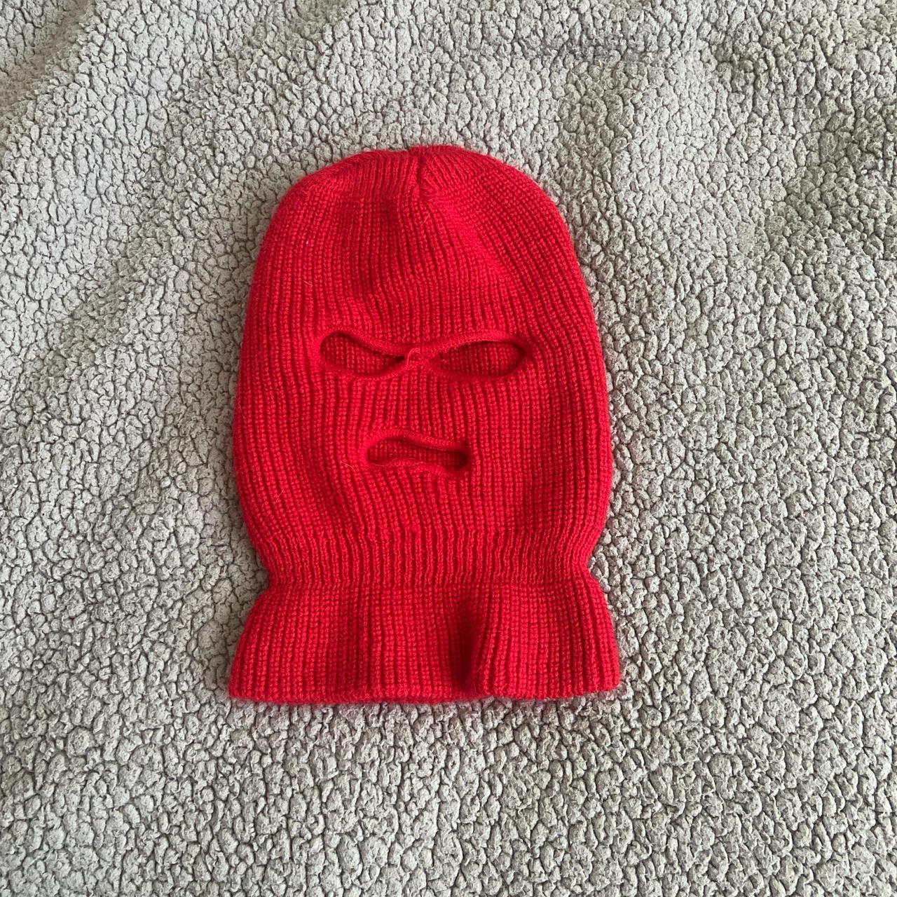 All red ski mask. Excellent condition. - Depop