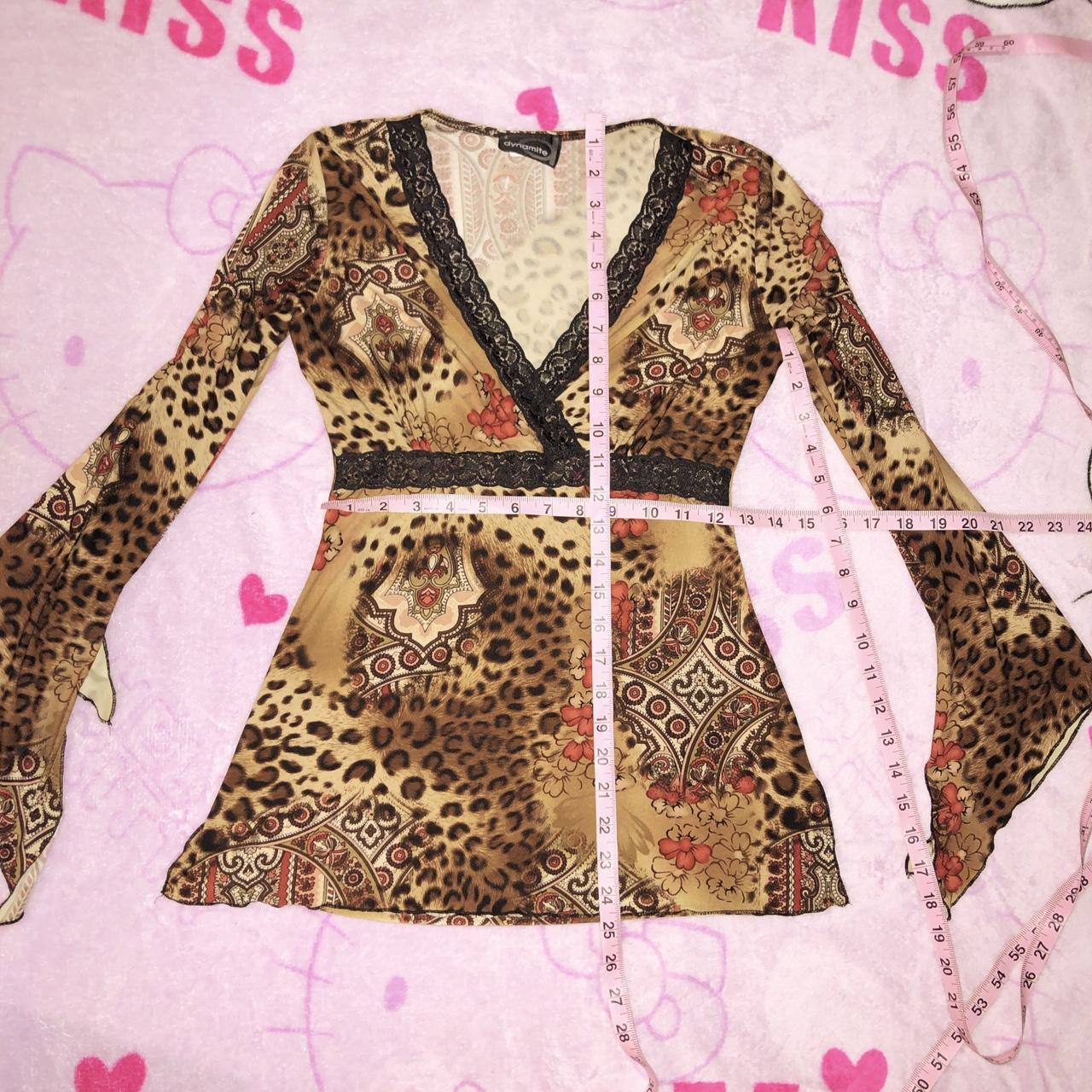 Dynamite Women's Brown and Orange Shirt | Depop