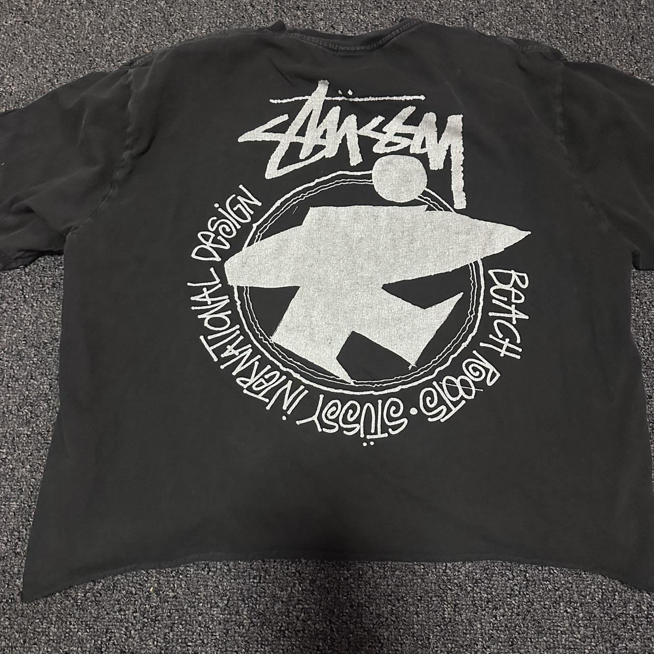 Cropped stussy tee Size - L | Depop