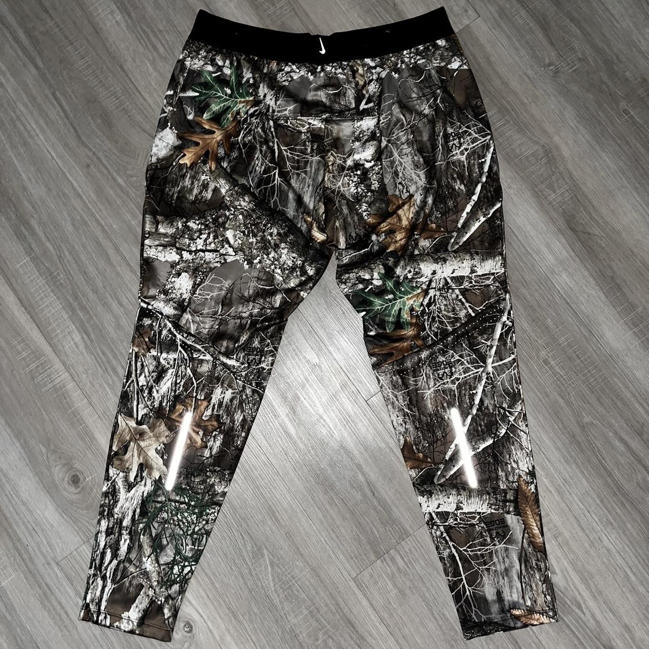 Nike Realtree 3M Skeleton Running Pants Size XL In... - Depop
