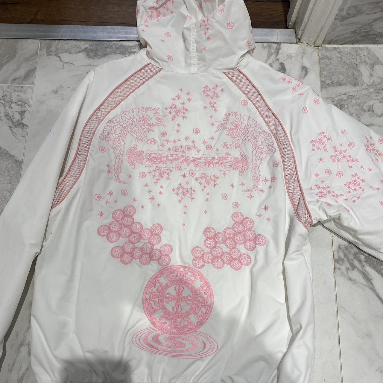 Supreme AOI glow in the dark track jacket pink and... - Depop