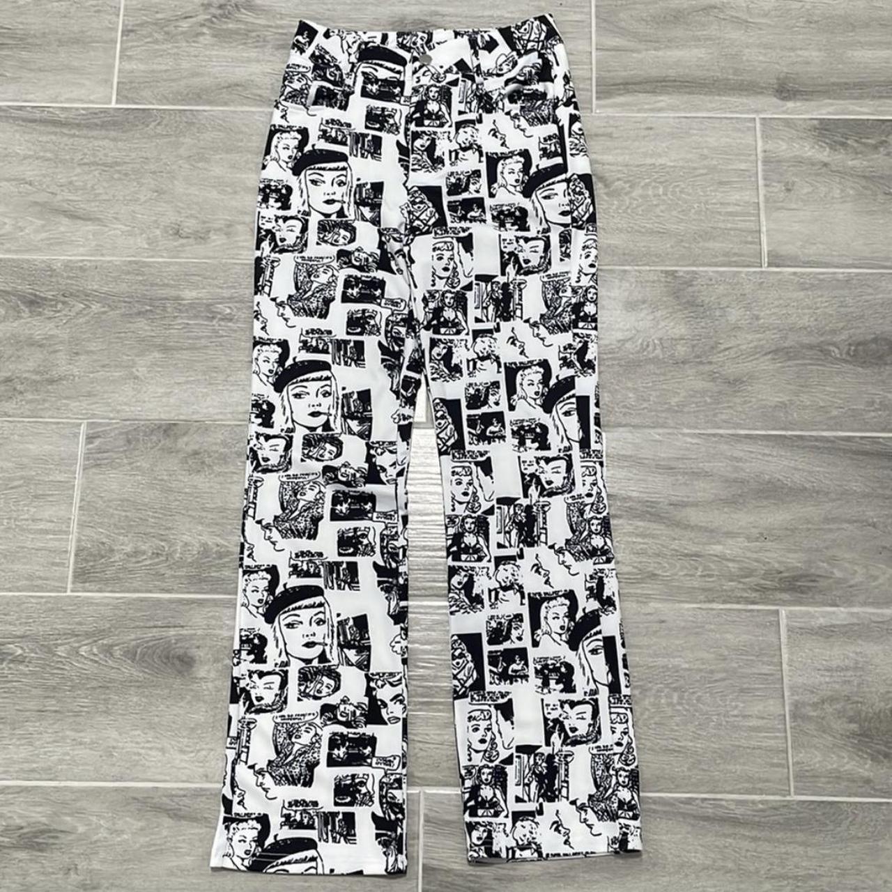 French inspired newspaper pants #Y2K #Streetwear... - Depop