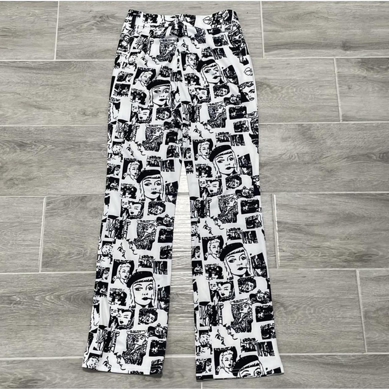 French inspired newspaper pants #Y2K #Streetwear... - Depop