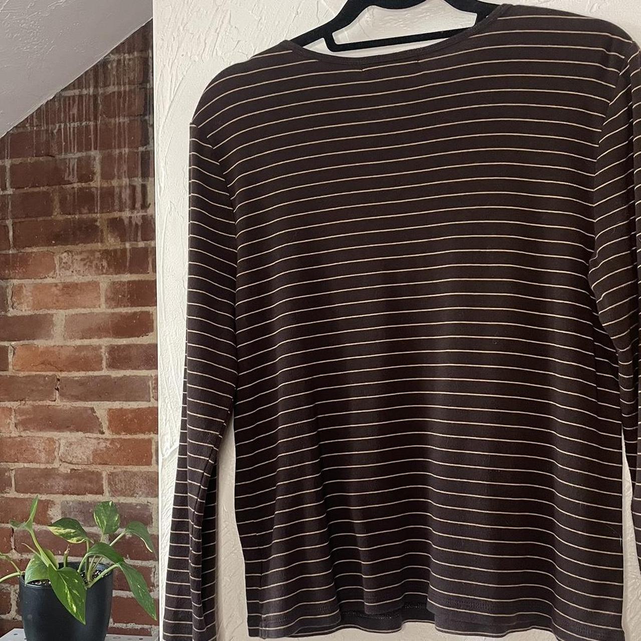 Classic Ralph Lauren striped long sleeve Armpit to... - Depop