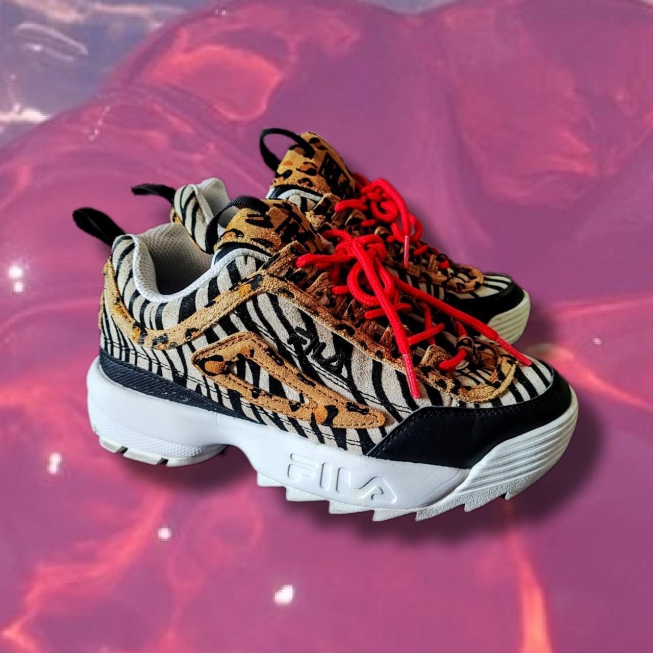 Animal Print Fila Disruptor II Limited edition... - Depop