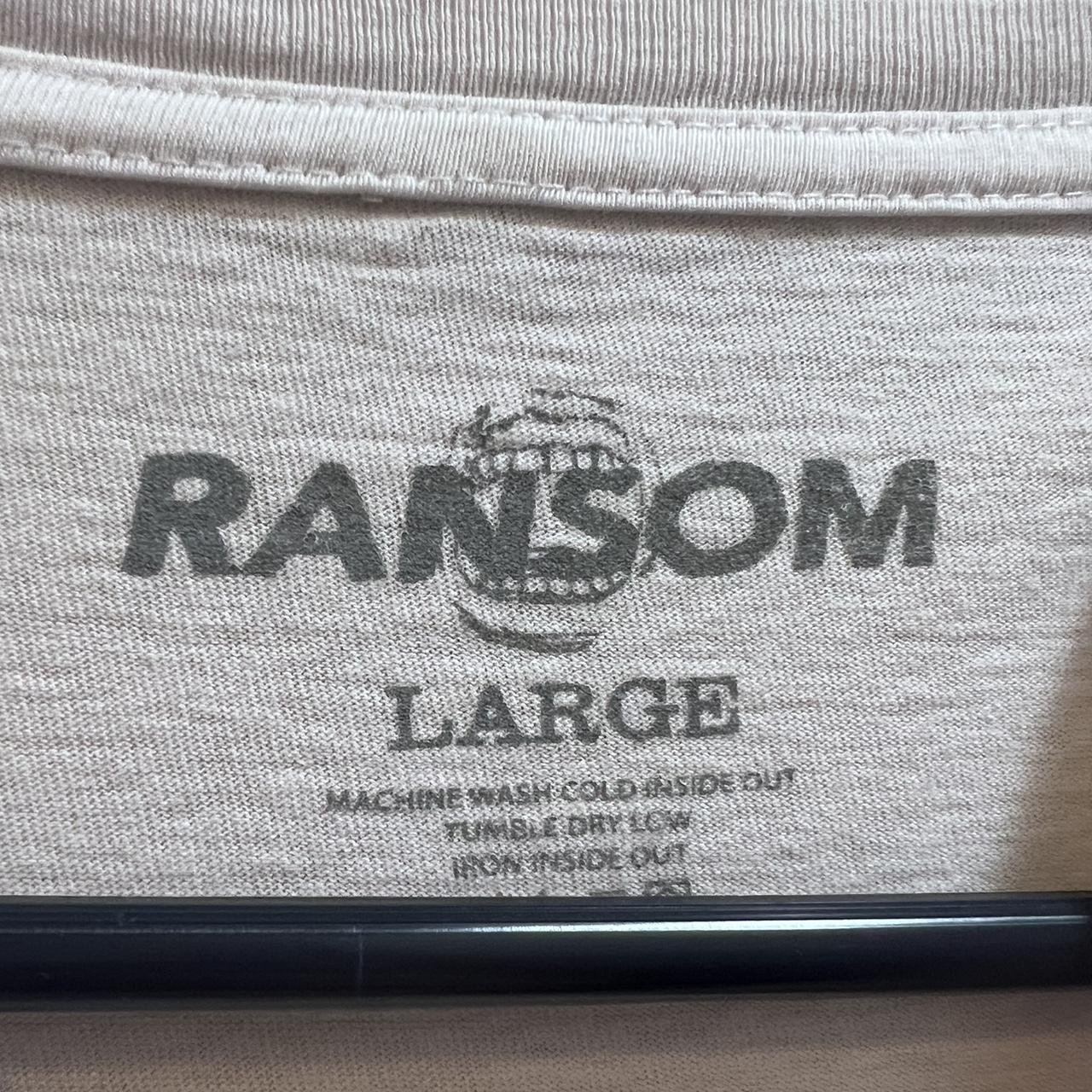 Ransom Men's White T-shirt | Depop