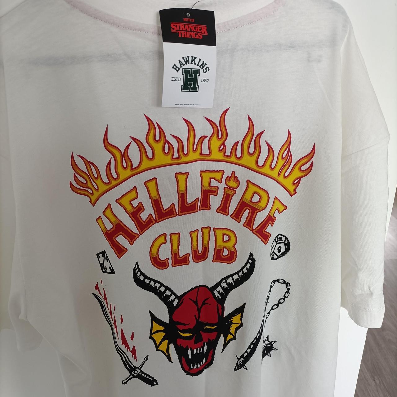 Stranger things hellfire t-shirt 🔥 Brand new, size... - Depop