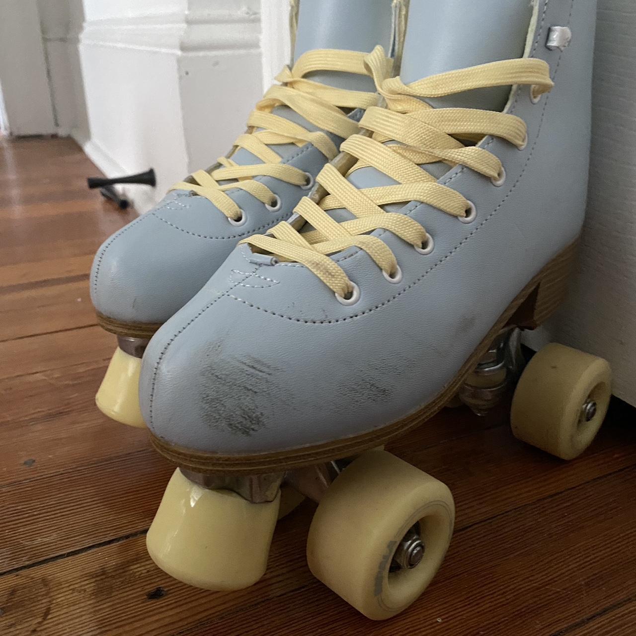 Impala Quad Skate - Sky Blue / Yellow roller... - Depop