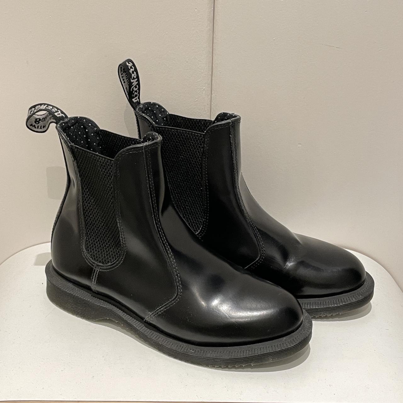 Dr Marten Flora Chelsea Boots Black size UK3 Worn... - Depop