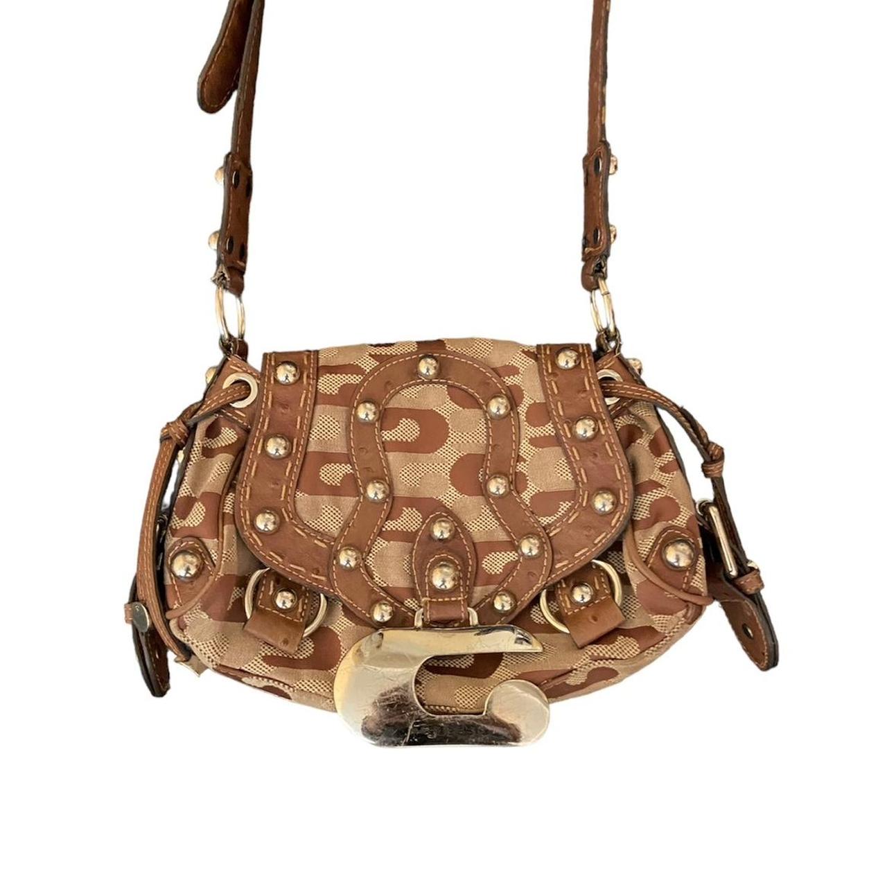 iconic Guess brown logo detail handbag can be worn... - Depop