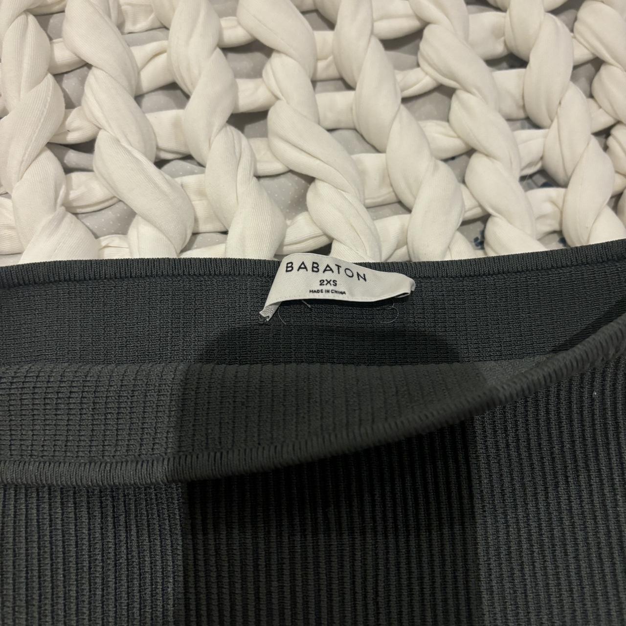 aritzia babaton charcoal grey sculpt knit cropped... - Depop