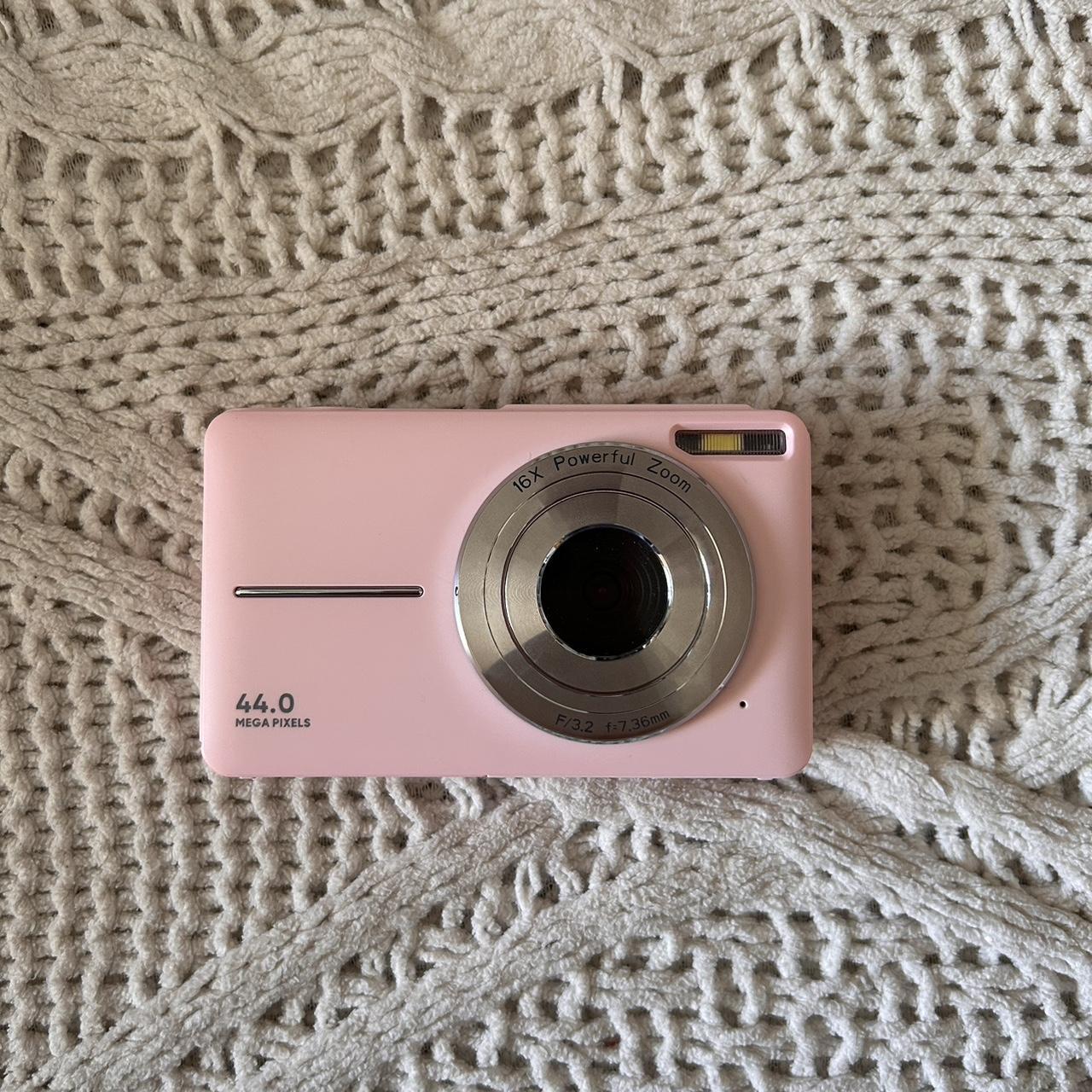 pink digital camera 💕 everything in the picture is... - Depop