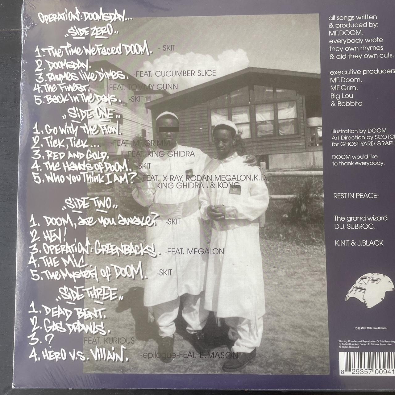 MF DOOM- OPERATION DOOMSDAY $70 - Depop