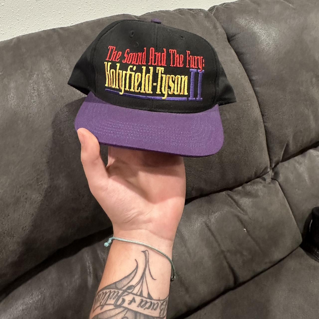 1997 Holyfield vs Tyson hat When Tyson bit... - Depop