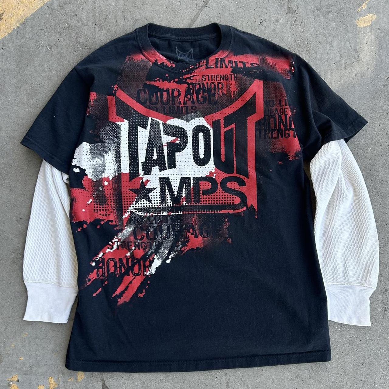 Y2K Tapout shirt with thermal affliction MMA ELITE... - Depop