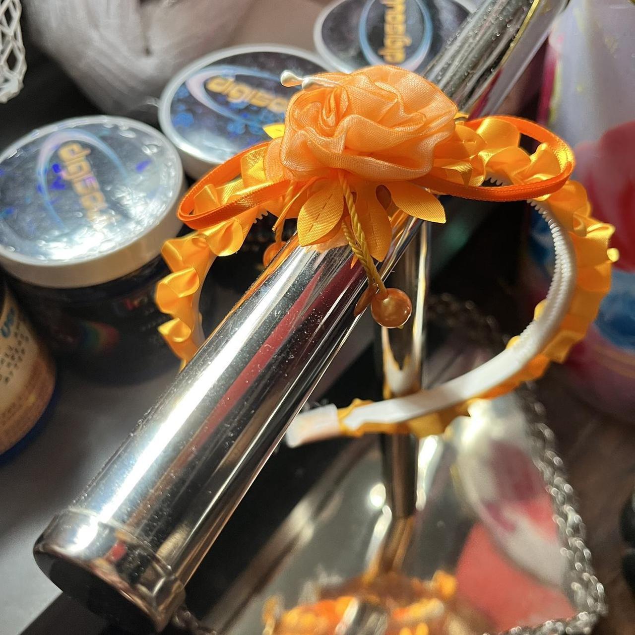 flower gyaru orange sunburst headband !! #gyaru... - Depop
