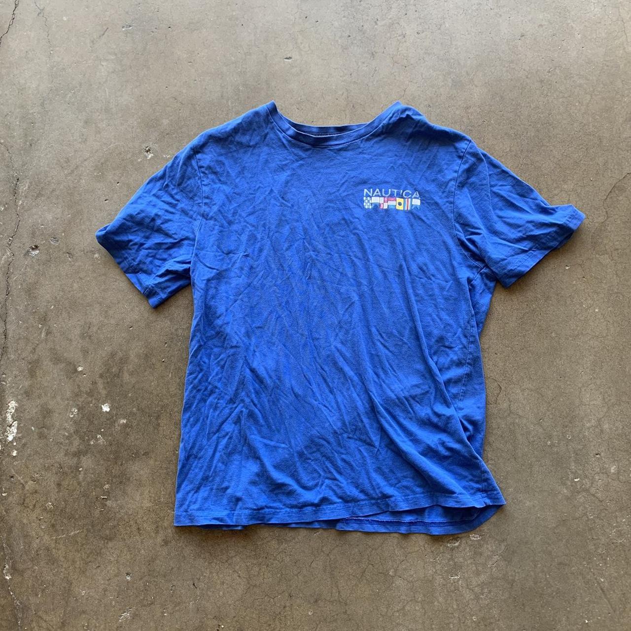 Vintage blue nautica tee size M #vintage #indie... - Depop