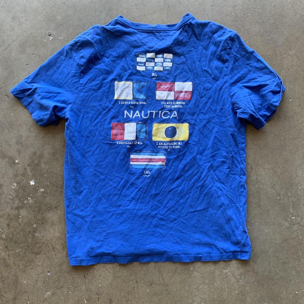 Vintage blue nautica tee size M #vintage #indie... - Depop
