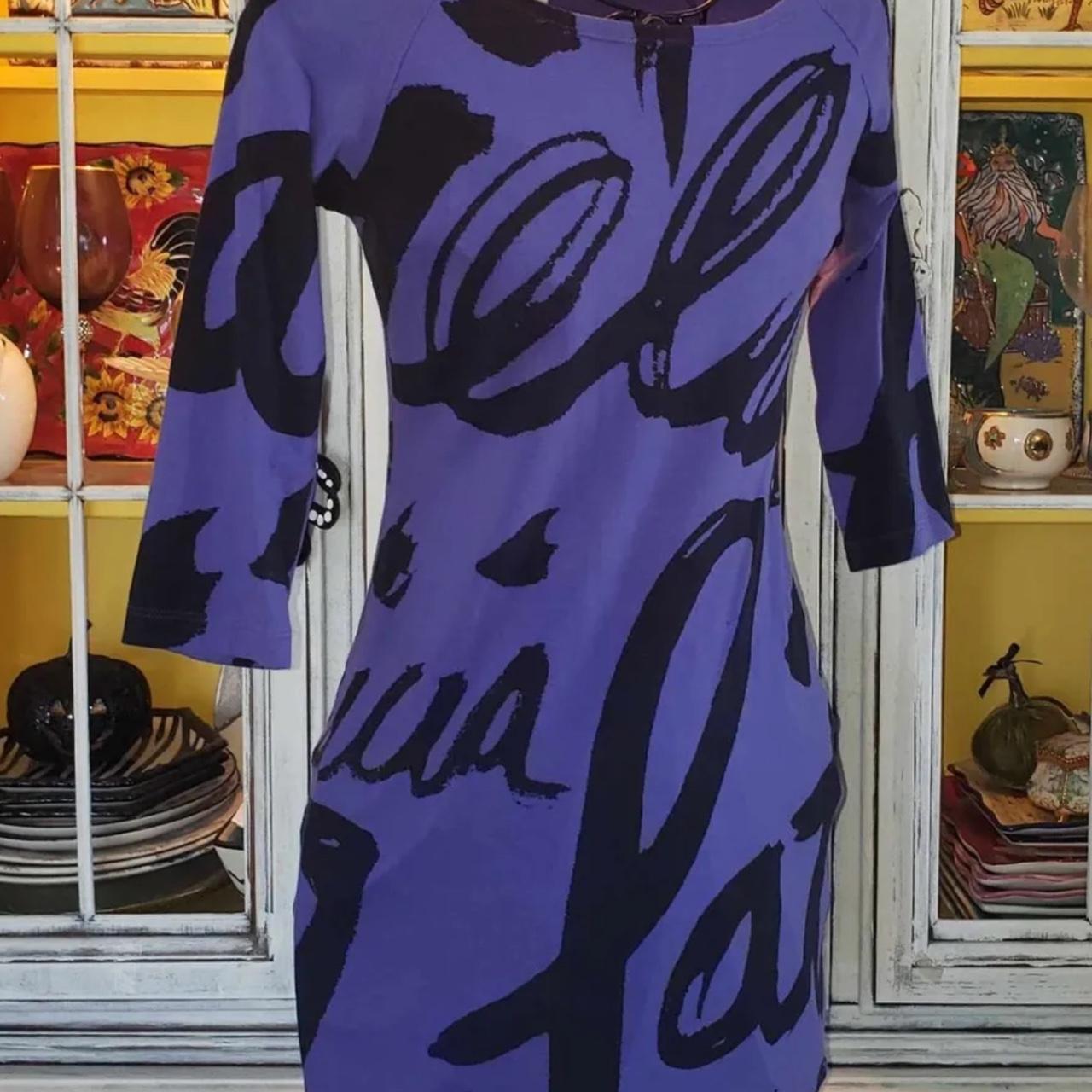 Patricia Field Y2K Amy Winehouse Purple Signature... - Depop