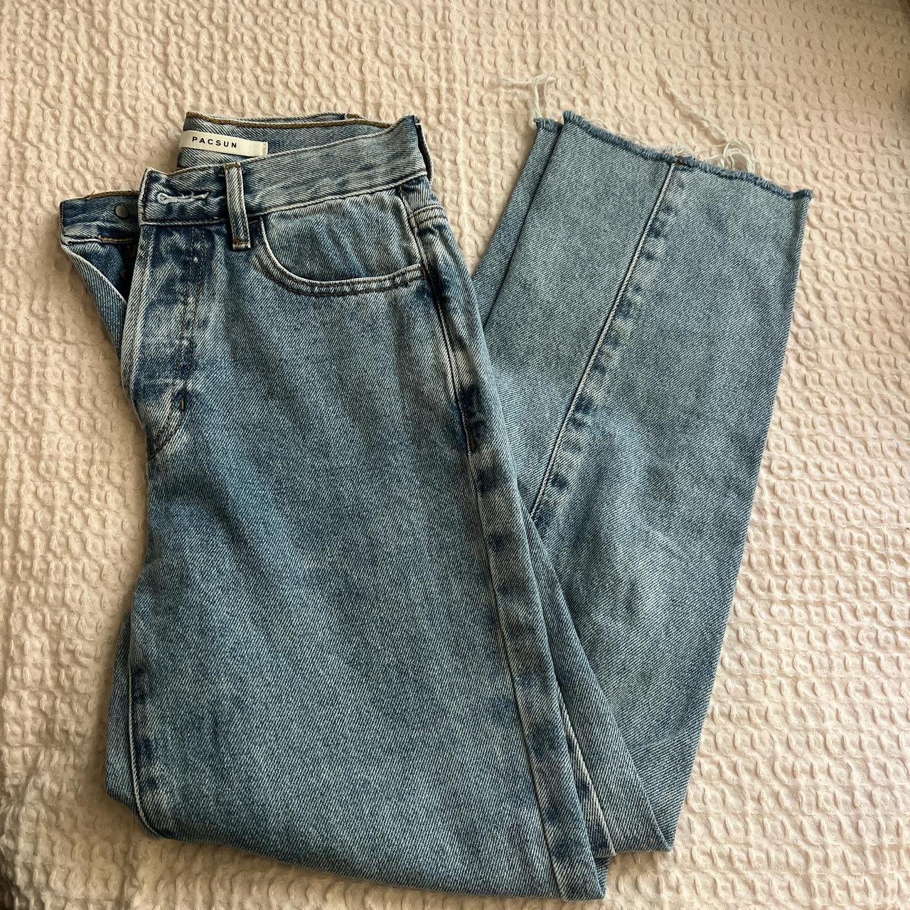Pacsun high rise straight jeans waist size 23. #pacsun - Depop