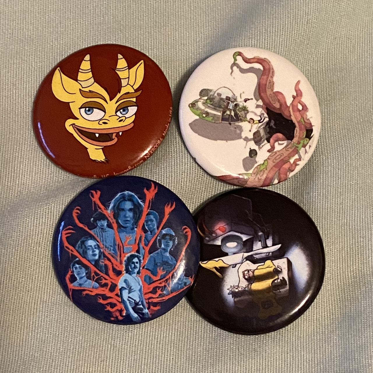 Hot topic button bundle! Including: Big Mouth, 2... - Depop