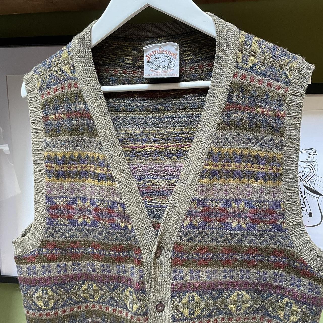 Jamieson’s Shetland Wool Vest Stunning pure Scottish... - Depop