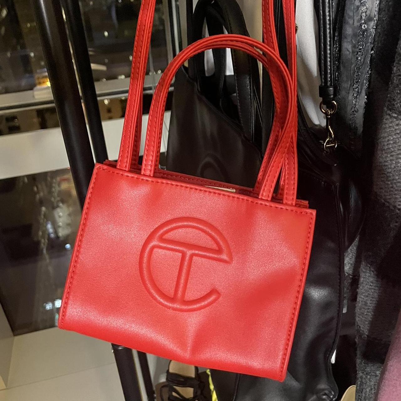 Small red Telfar bag never used since... - Depop