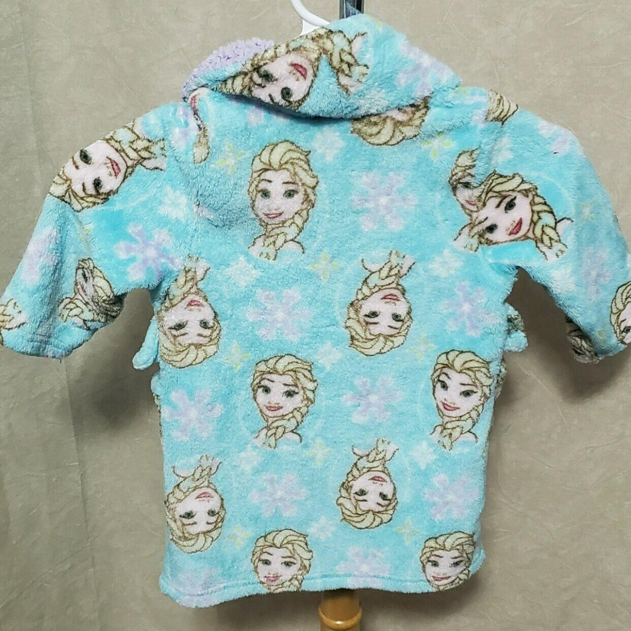 Disney Frozen Elsa Bathrobe Size 2T Purple Blue... - Depop