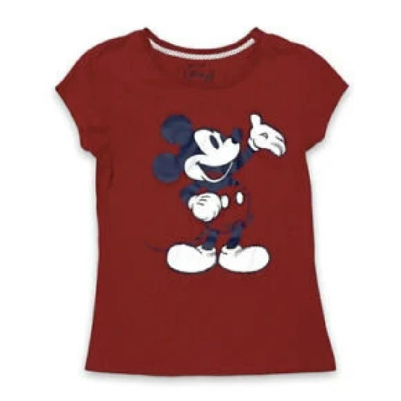 Disney Mickey Kids Tee Size Large Red Short Sleeve... - Depop