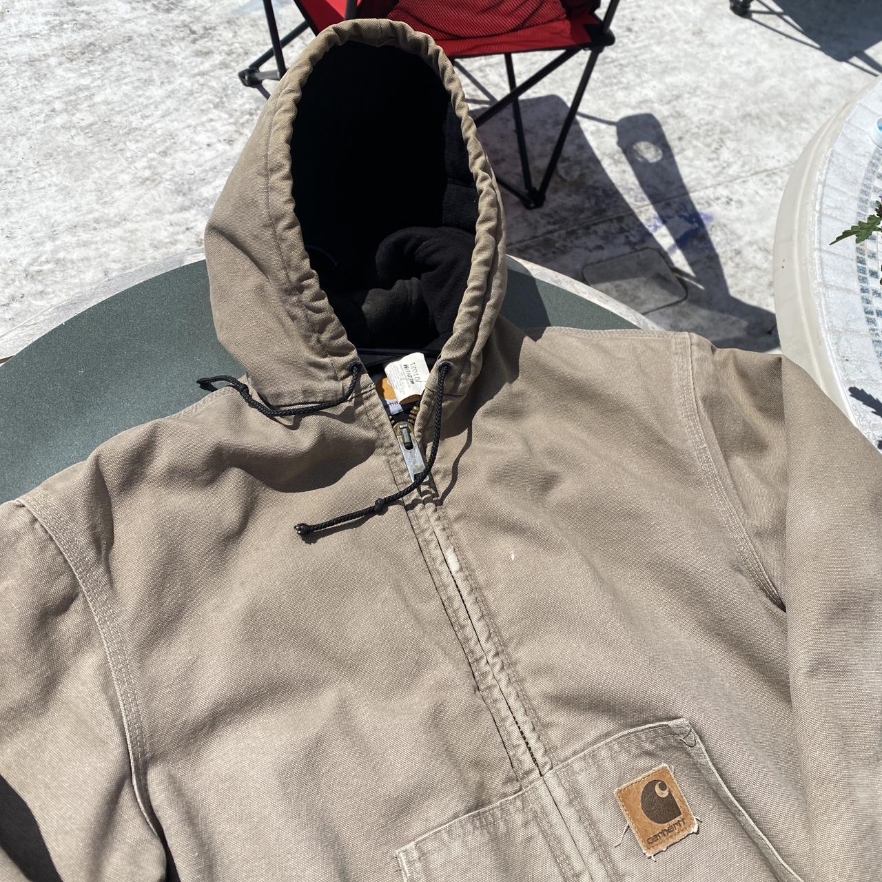 Carhartt Men's Tan and Khaki Jacket | Depop