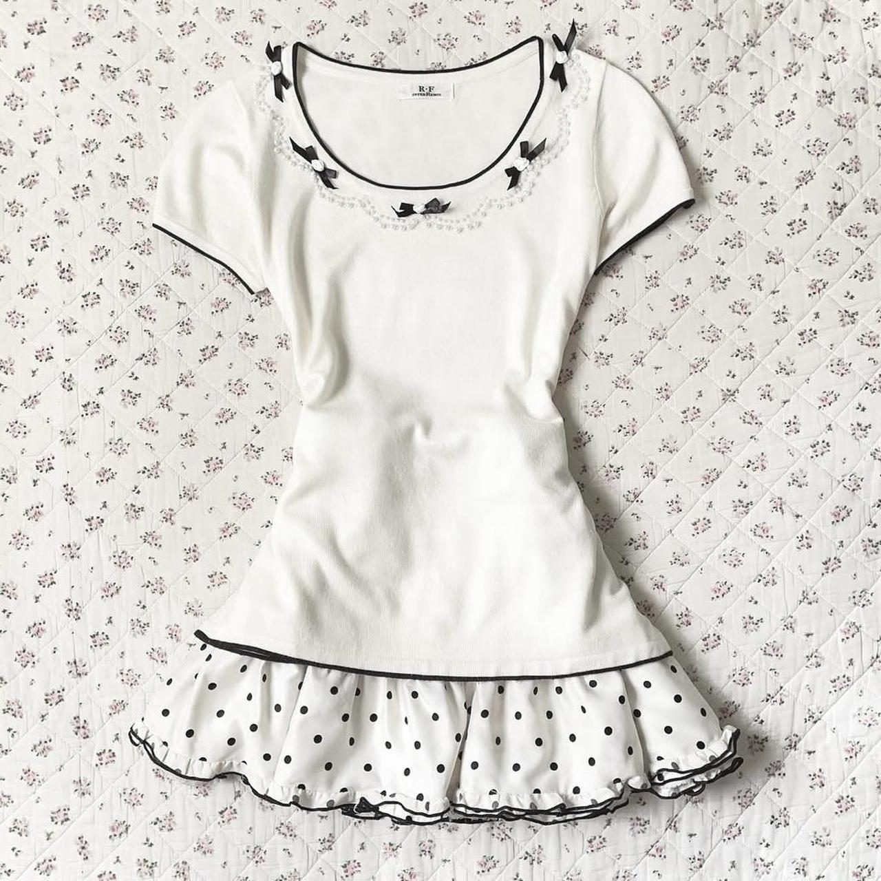 Horror game protag dark coquette set ! top bust... | Depop