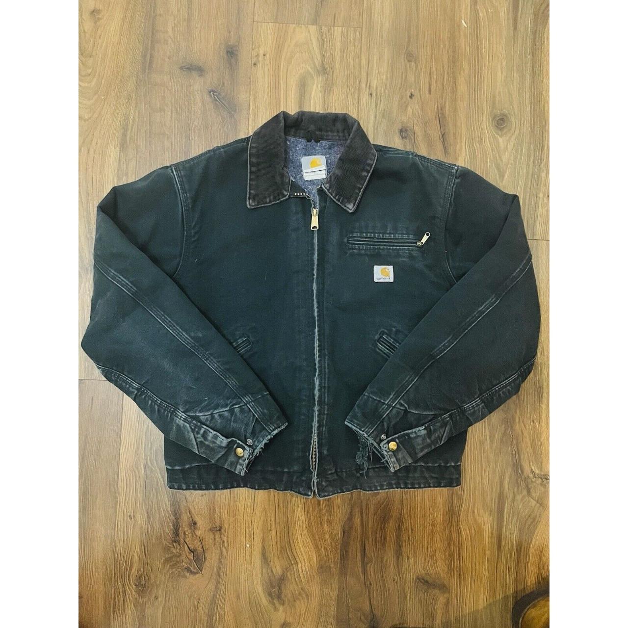Carhartt J01 BLK Black Detroit Blanket Lined Jacket... - Depop