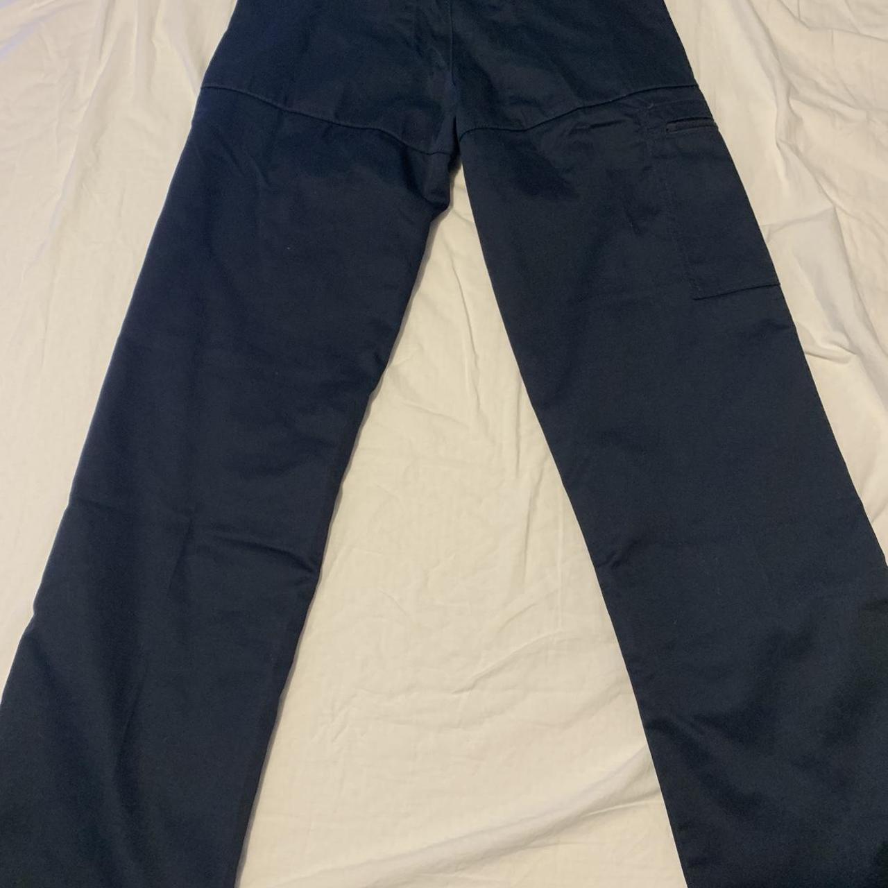 Dickies Mens Trousers 28r Navy Blue Double Knee With Depop
