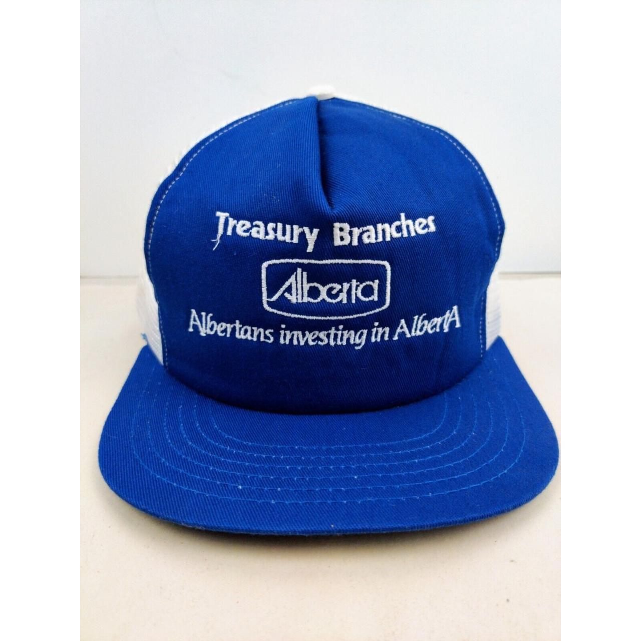 Vintage Treasury Branches Alberta Canada Trucker Hat... - Depop