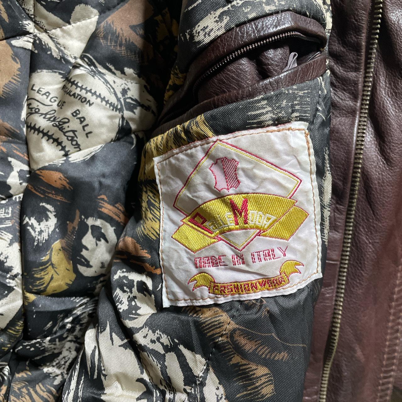 Vintage Pelle Moda Leather Jacket. Size 48. see... - Depop