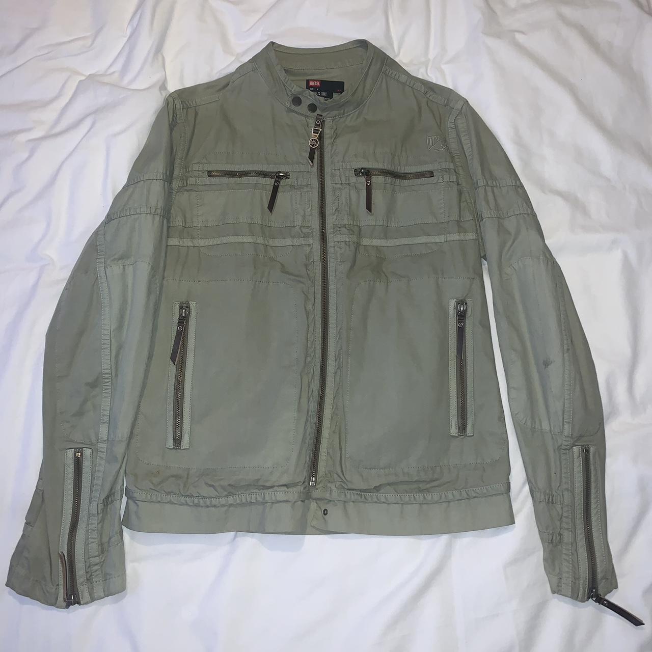 Diesel Green/Khaki Jacket •No... - Depop
