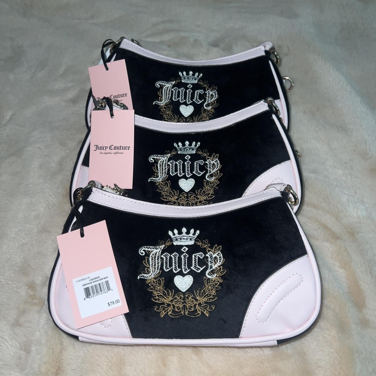 Juicy Couture Liquorice Heritage Shoulder... | Depop