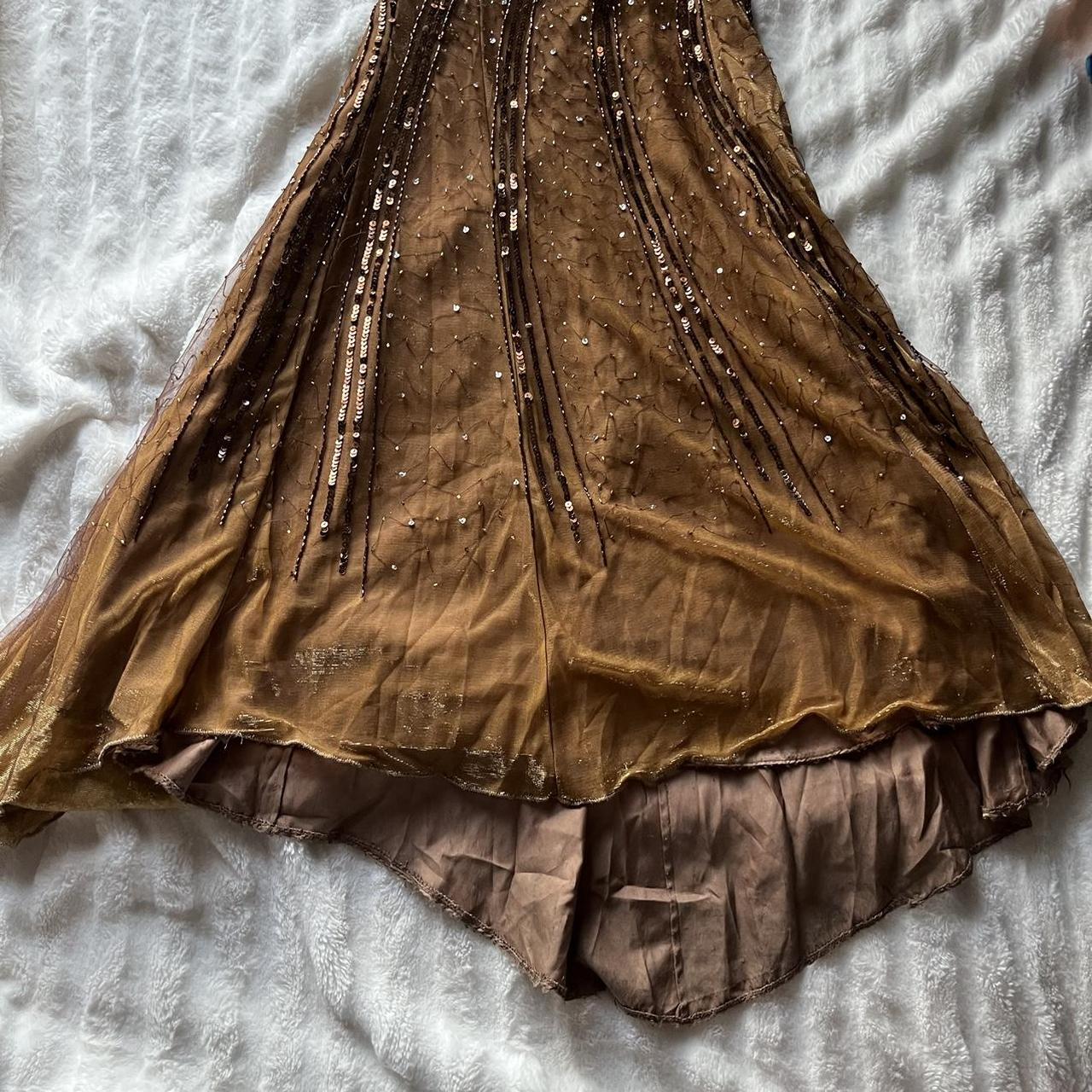 Riva Designs Elegant Copper/brown Dress 🌸perfect... - Depop
