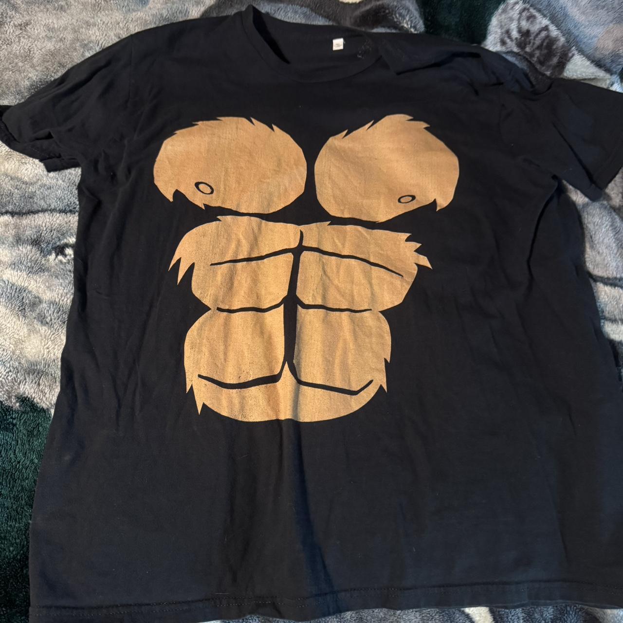 Ironic Black and tan muscle gorilla shirt #funny... | Depop