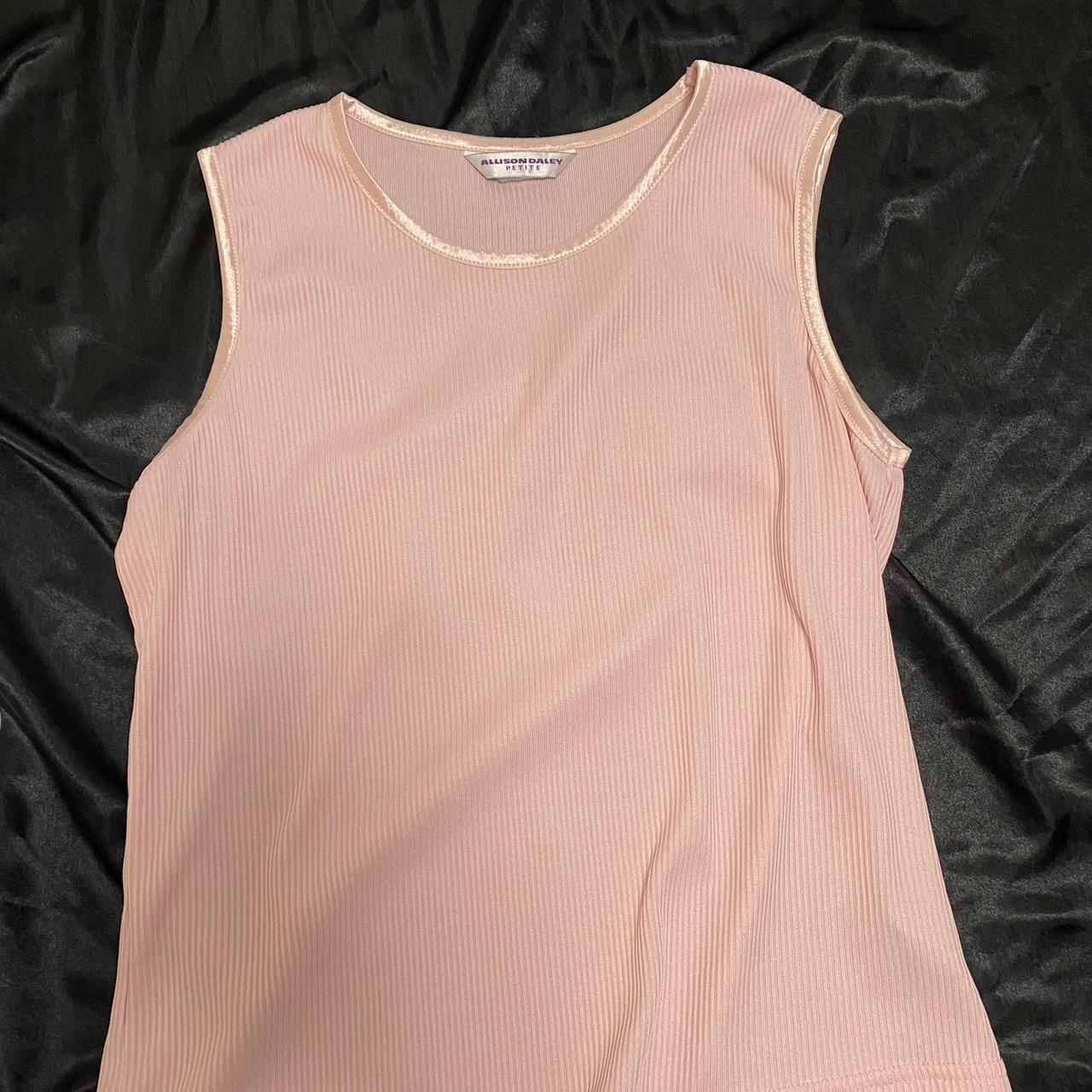 vintage pink tank - Depop