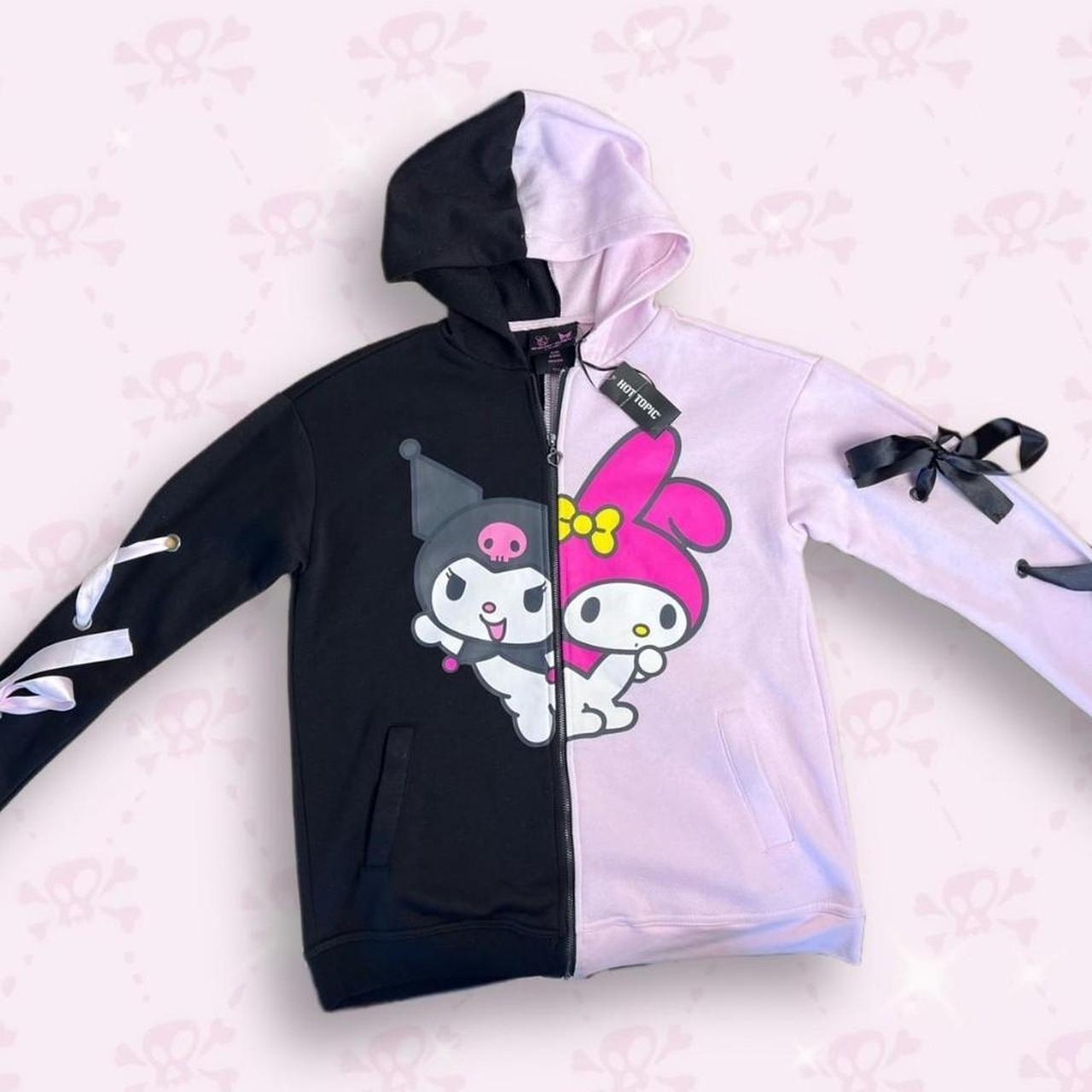 My Melody ♡ Kuromi Sanrio Hottopic collab zip up... - Depop