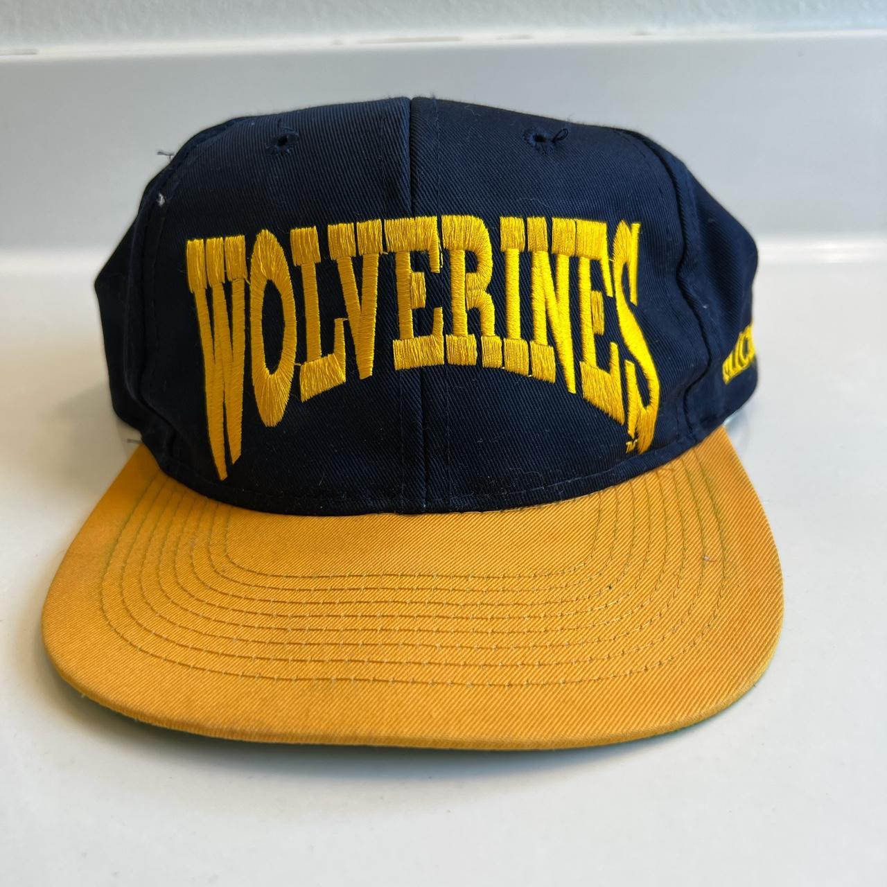 Vintage wolverine Michigan university hat Has some... - Depop
