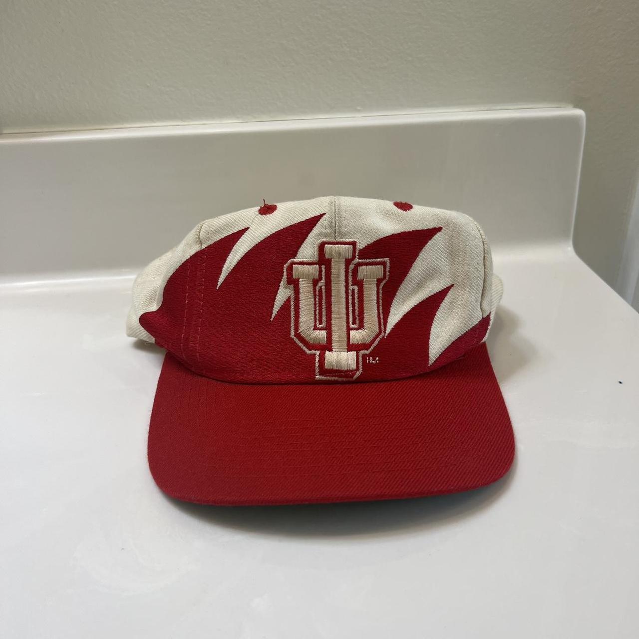 Vintage indiana Hoosiers shark tooth hat #90s #vtg... - Depop