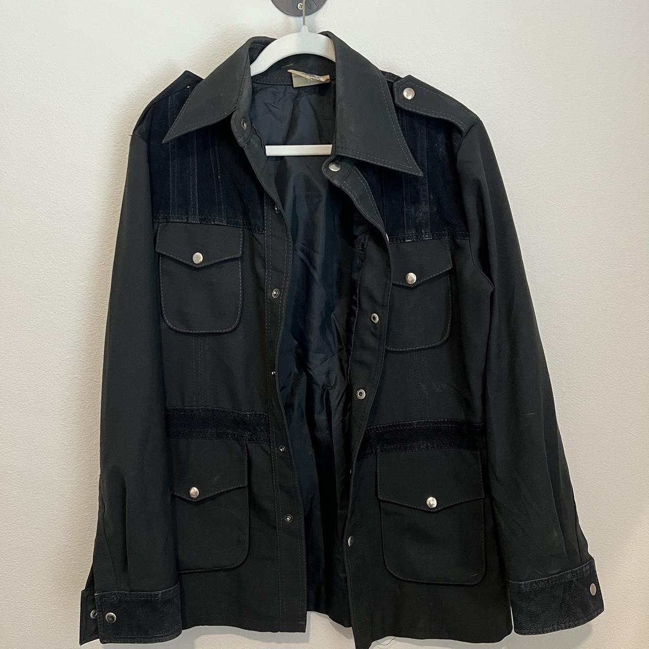 Vintage 70s western cowboy jacket #leather #retro - Depop