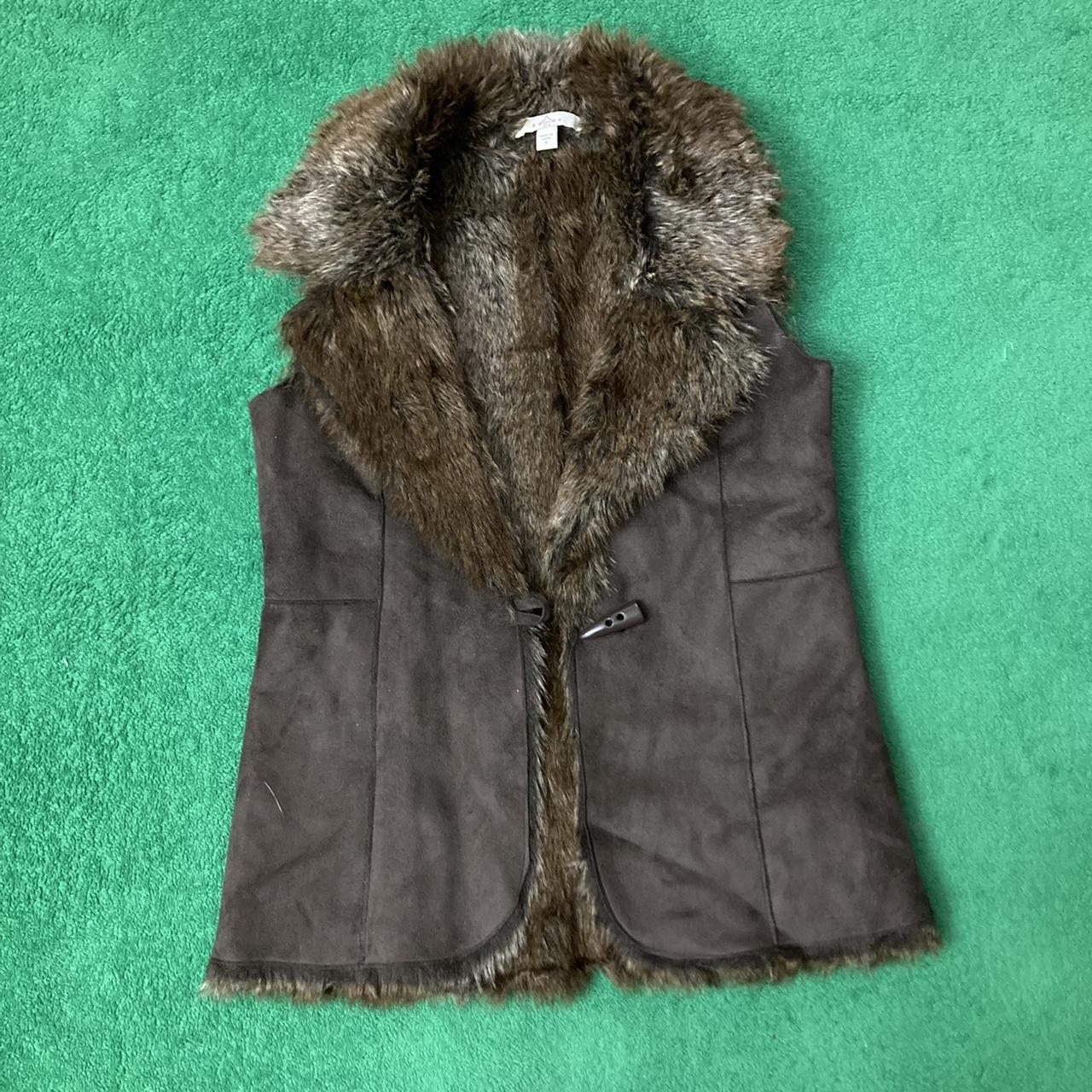 Fever faux fur vest Brand new with no tags, never... - Depop