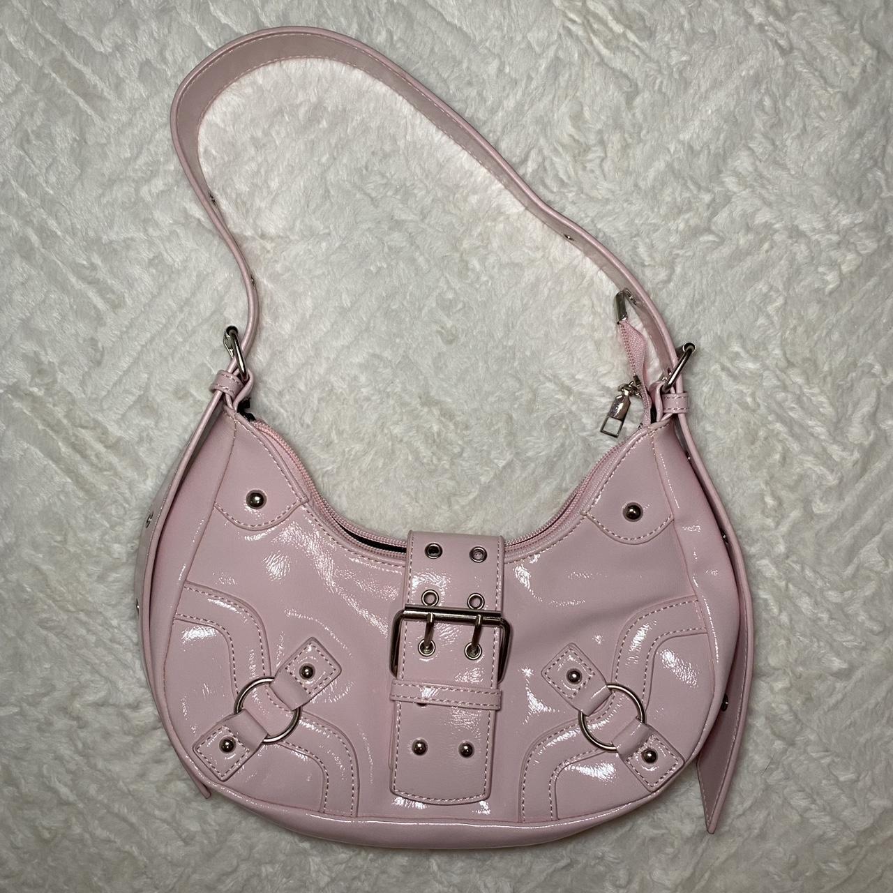 - Shein - Pink shoulder bag with buckles - Like... - Depop